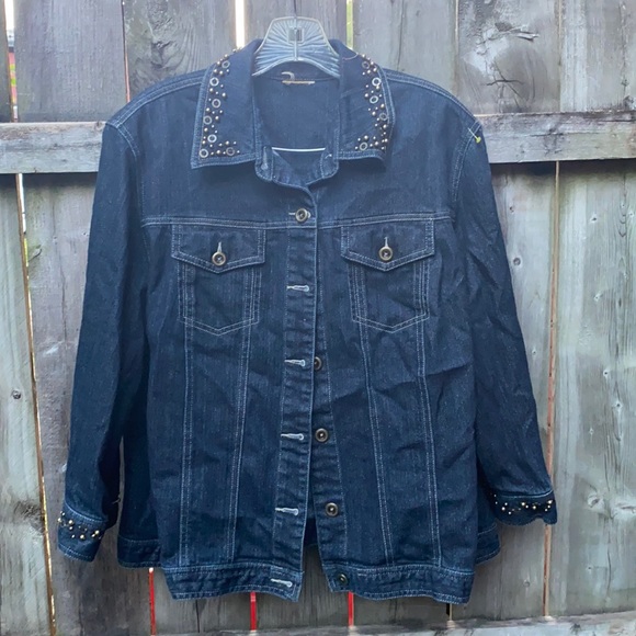 Ruby Rd. | Jackets & Coats | Ruby Rd Denim Jacket Sz Large Petite ...